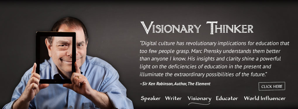 Education Keynote Speaker | MARC PRENSKY Motivational Speaker + Author